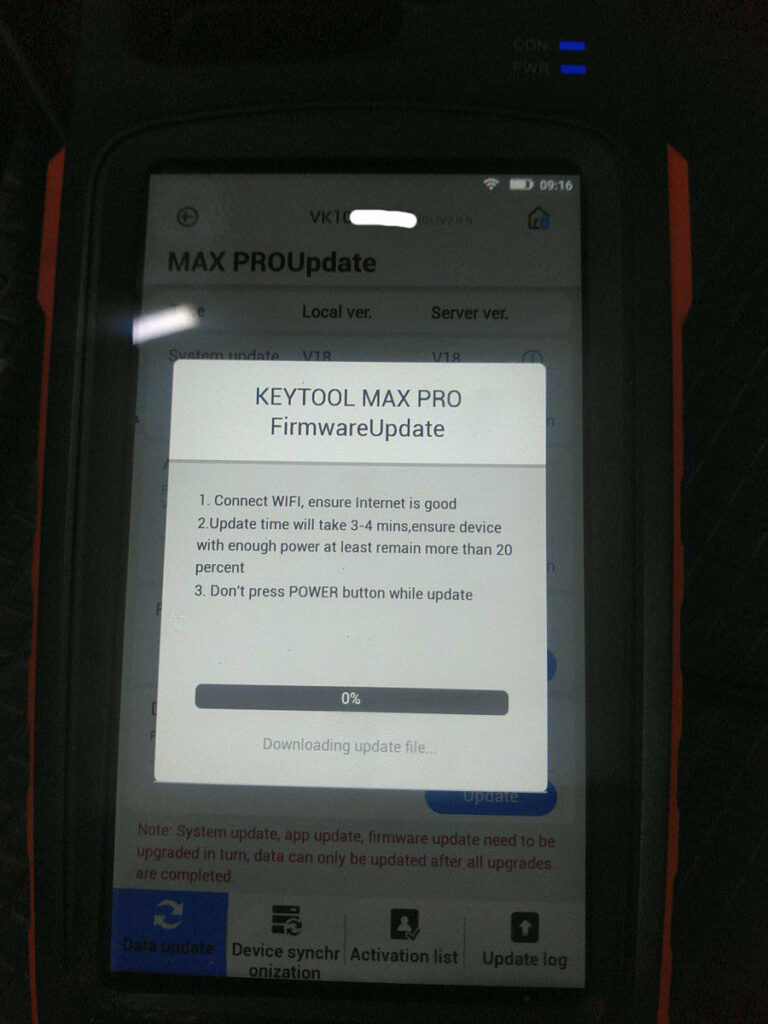 Failed to Update Xhorse Key Tool Max Pro Firmware Solution | VVDIshop.com