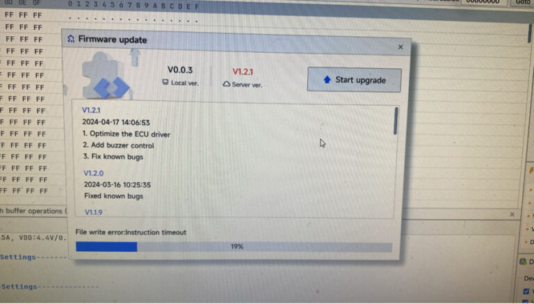 Xhorse Multi Prog Failed to Update Firmware File Write Error Solution | VVDIshop.com